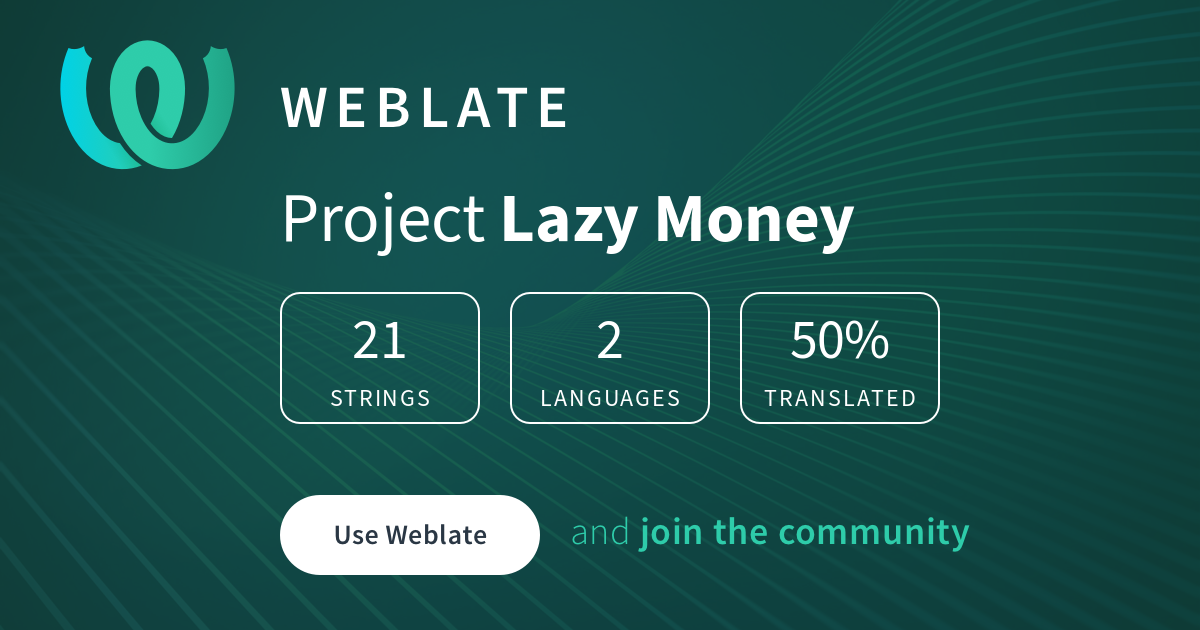 Lazy Money Foundry Hub Weblate